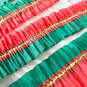 Ruffled Crepe Paper Streamers- Christmas Party - Etsy