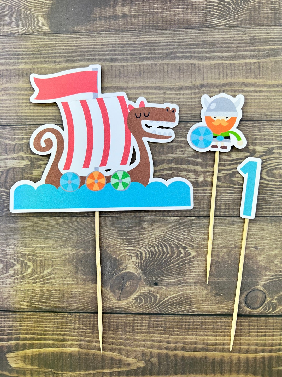 Viking Cake Topper- Smash Cake, First Birthday - Etsy