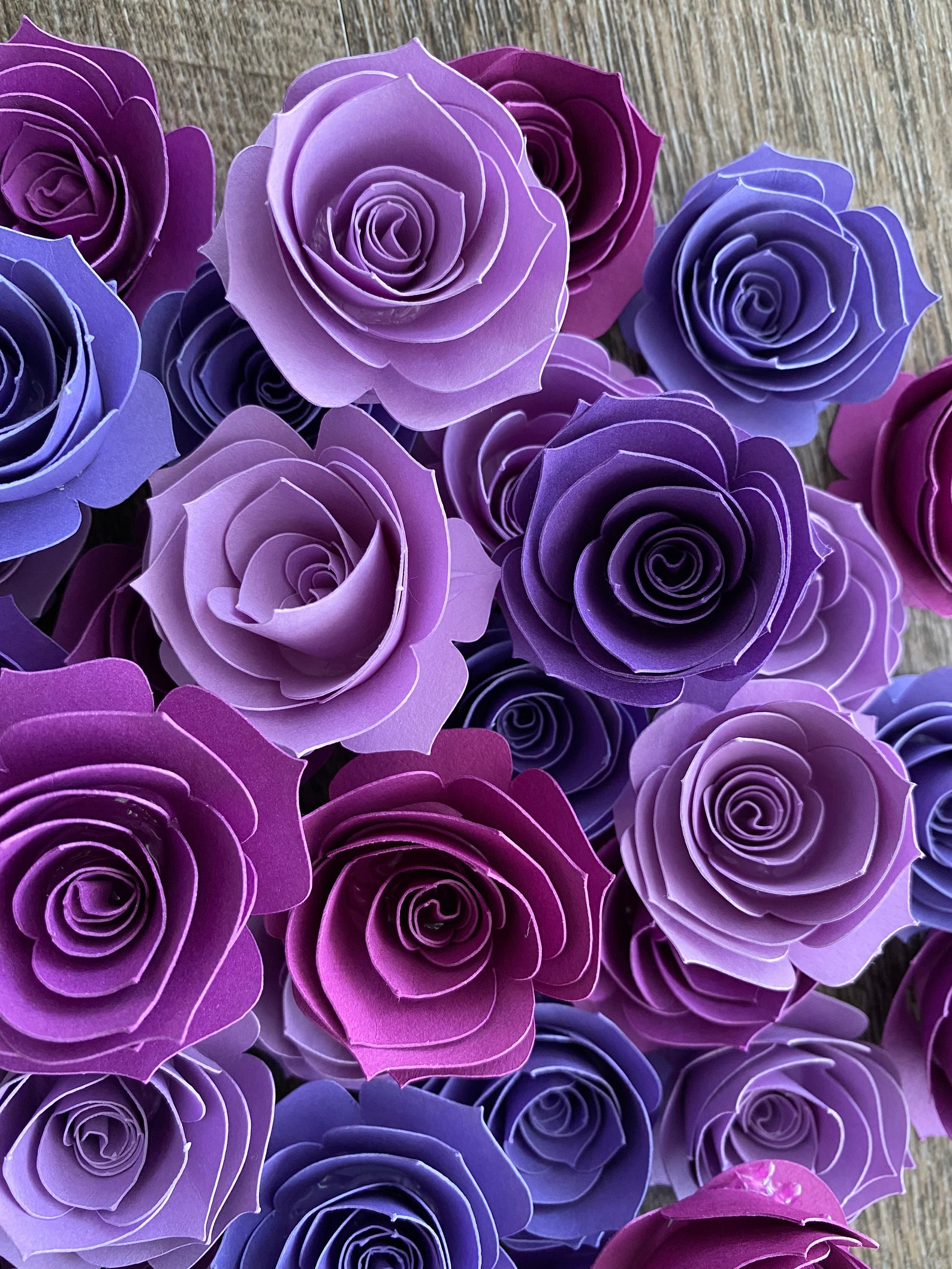 20 Pcs Rolled Roses - Etsy