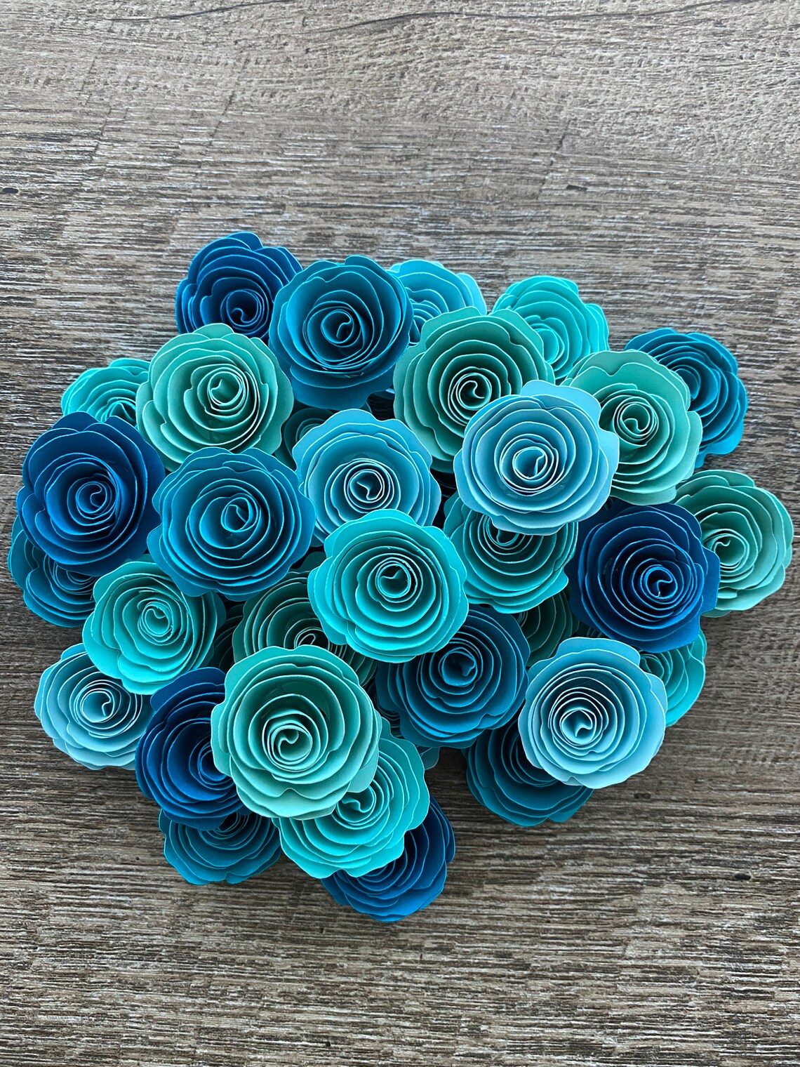 20 Pcs Rolled Flowers | Etsy