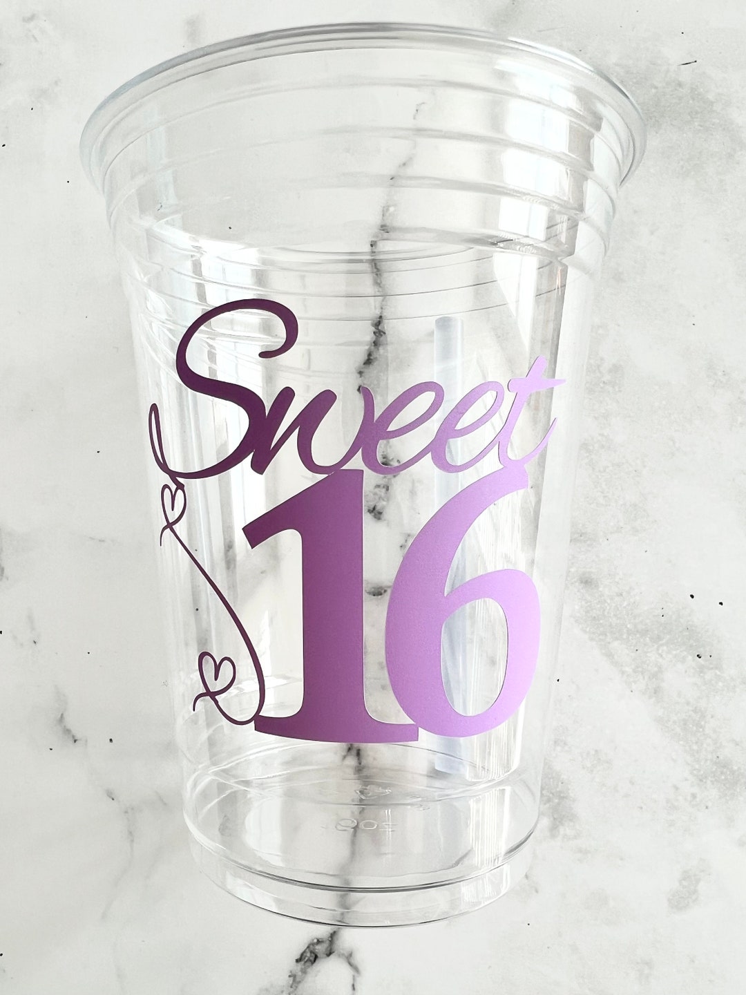Sweet 16 Disposable Party Cups - Etsy