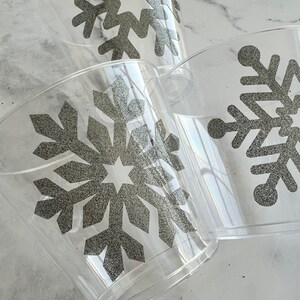 Snowflake Party Cups- Snowflake Cups Snowflake Party Decorations - Etsy
