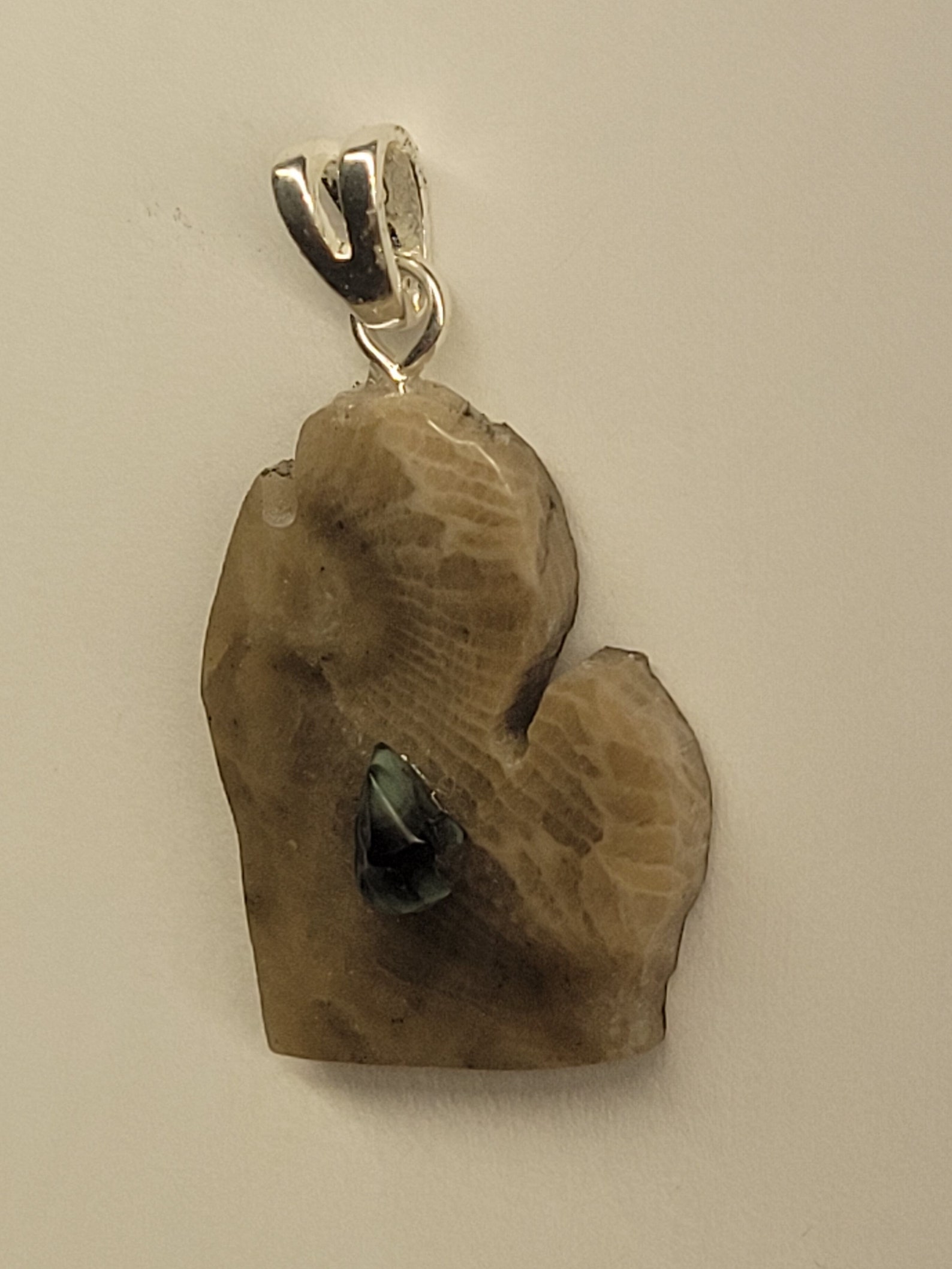 Hand Carved Michigan Shape, Out of Michigan State Stone Petoskey ...