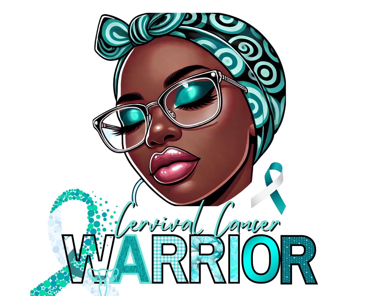 Cervical Cancer Awareness Digital PNG Design - Etsy