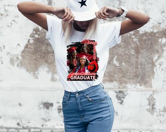 Editable Graduation T-shirt Design Template - Etsy