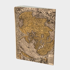 Antique Map of the World Notebook Large - Etsy