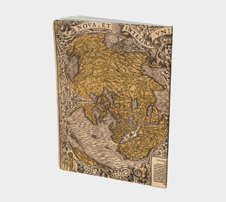 Antique Map of the World Notebook Large - Etsy