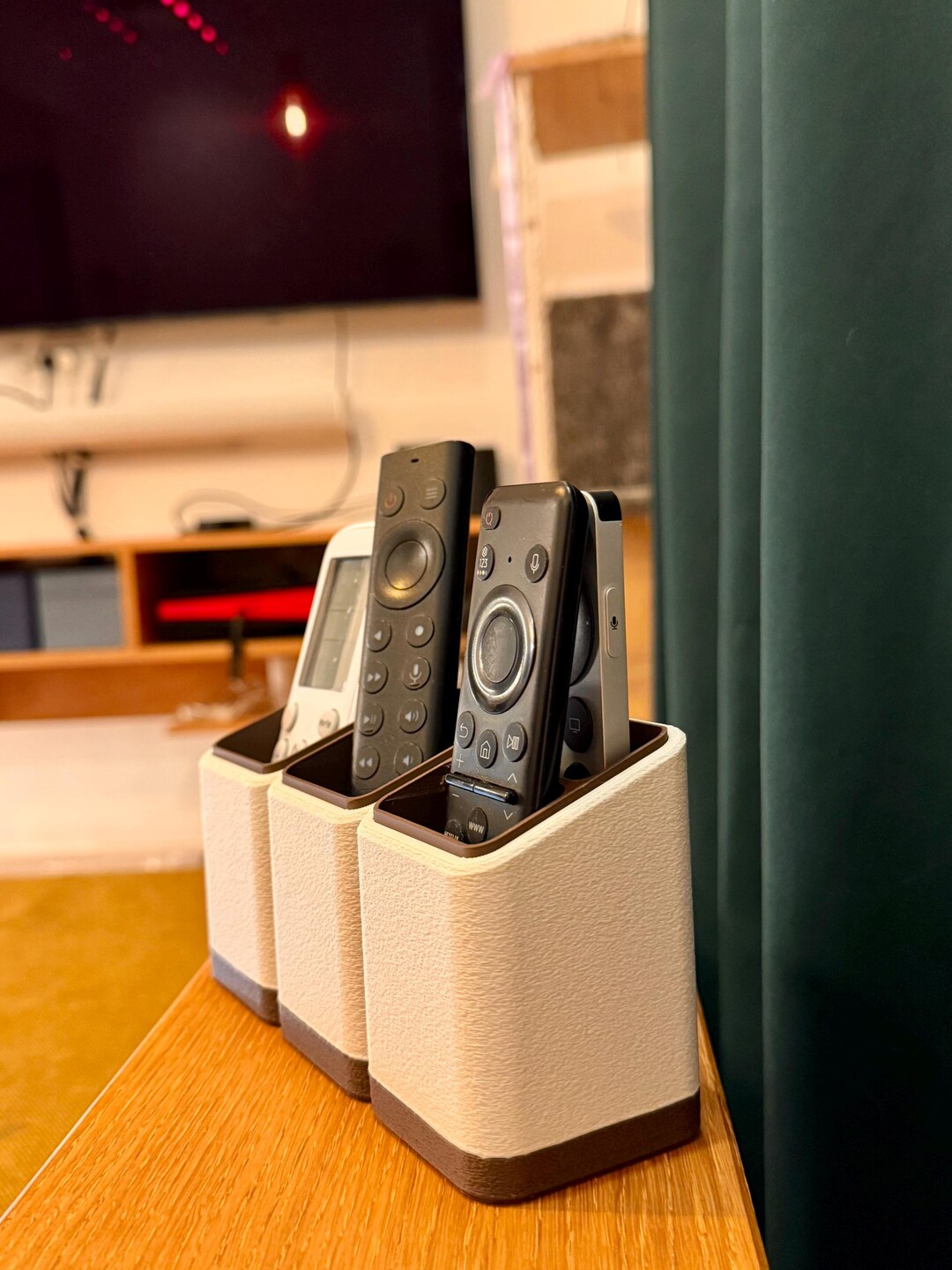 Minimalist 3D Printed Remote Control Holder: Two or Three Slot ...
