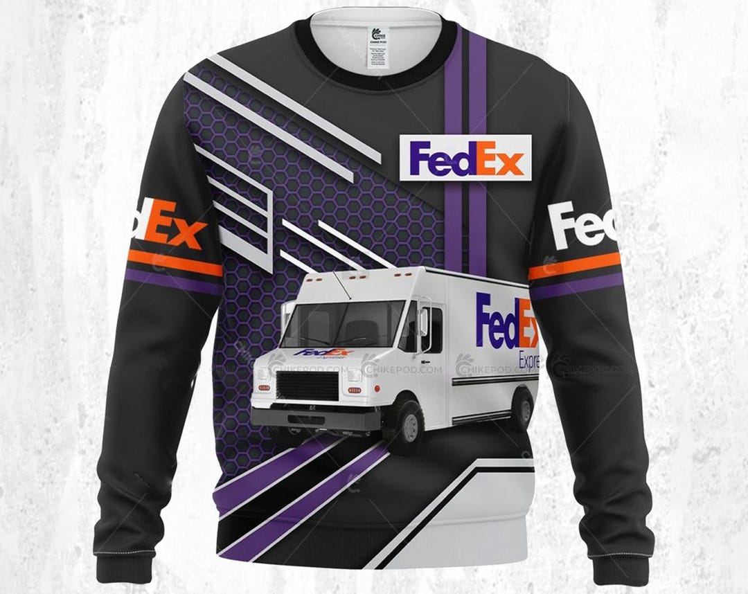 Fedex Express Truck White Christmas 3D Sweatshirt, Fedex Ground ...