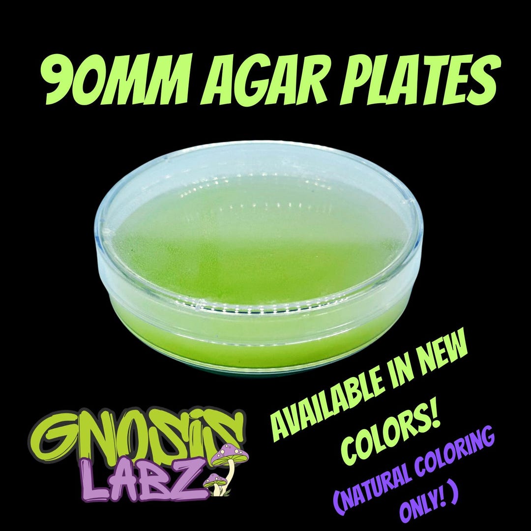 100mm Agar Plates - Sterilized Agar Media Petri Dishes - Great for ...