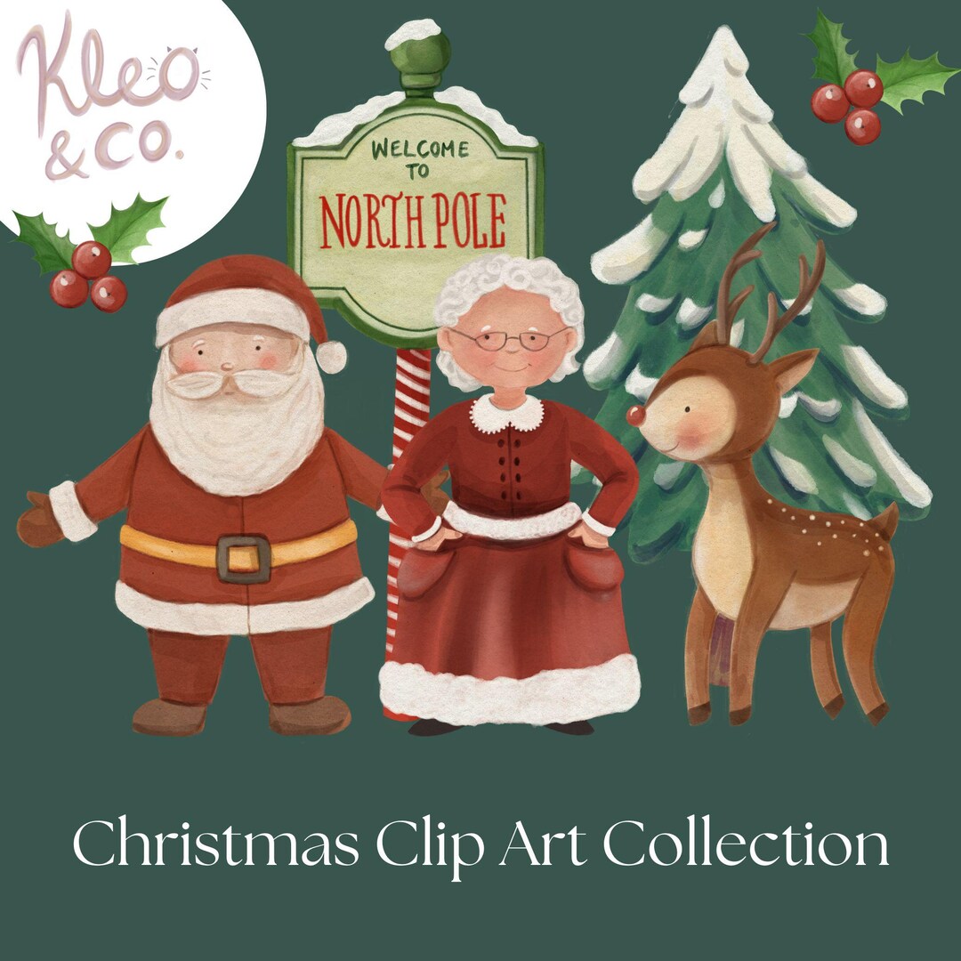 Clipart Bundle Christmas Theme CLIP ART Collection PNG Files for ...