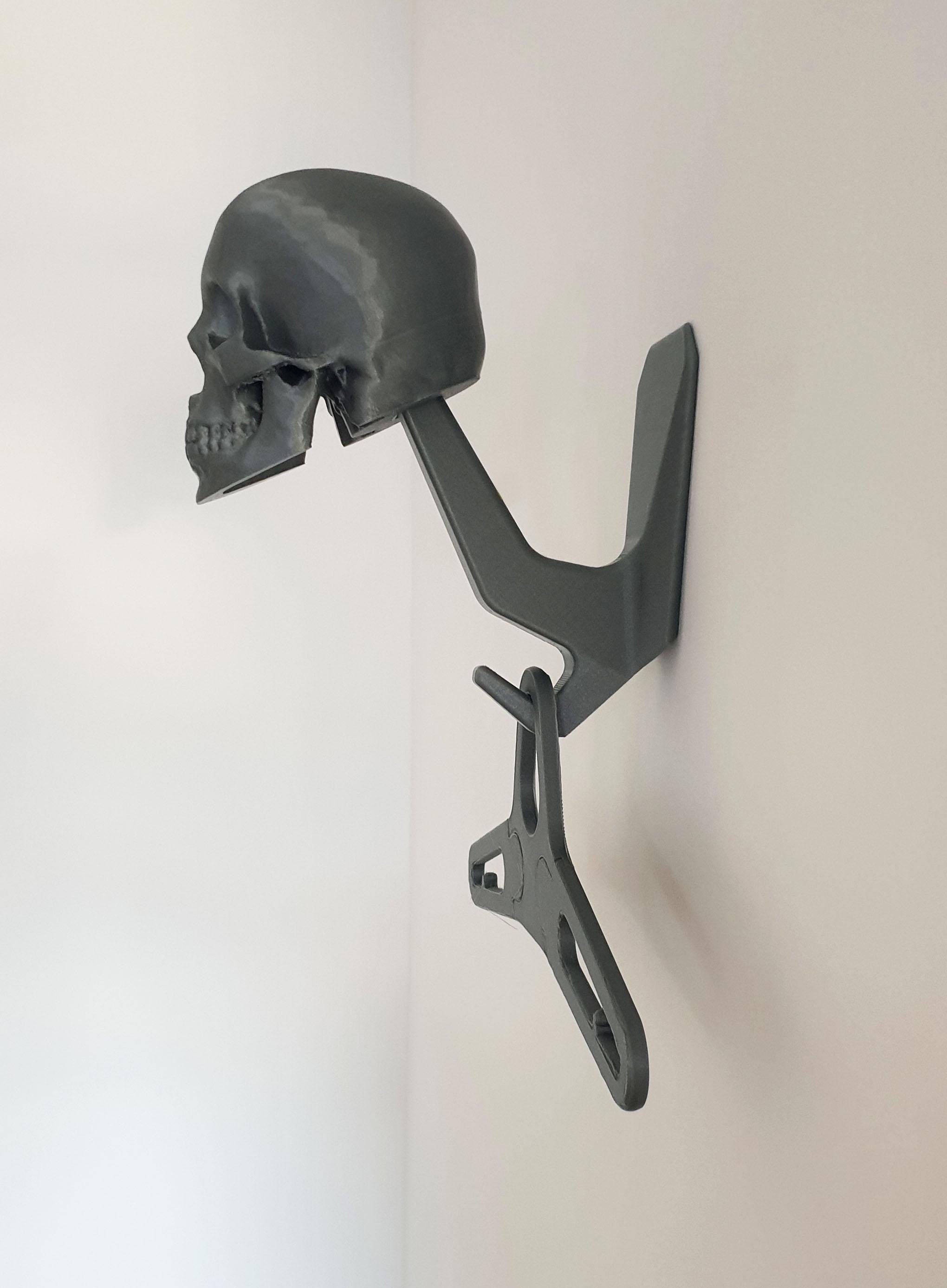 Motorcycle Helmet Holder Skull | 3d Model Stl | Stl | 3d Printing File ...