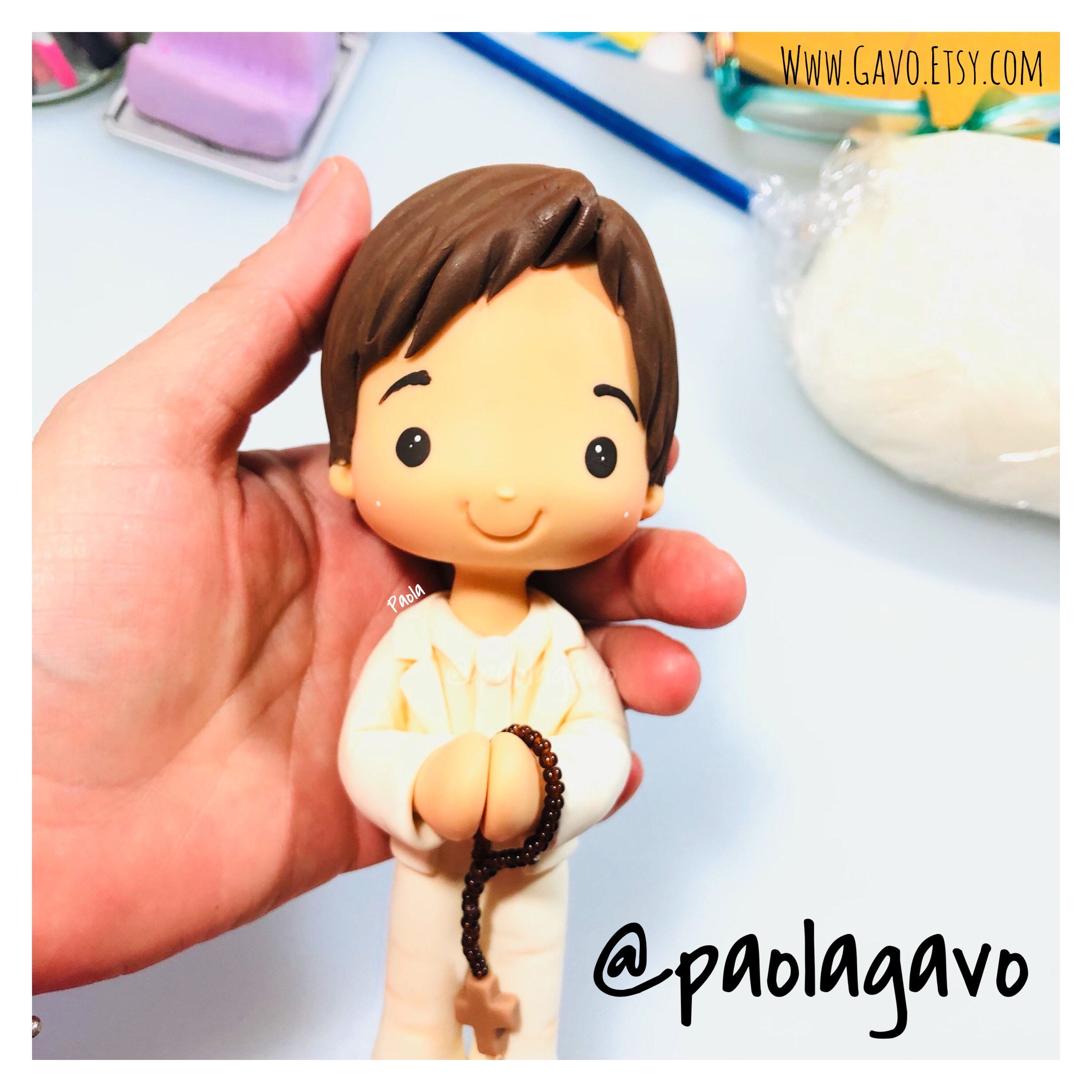 Boy Cake Topper, Holy Communion Cake Topper, Baptism Cake Topper ...
