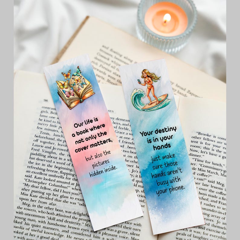 Funny Bookmarks, Bookmarks PNG, Printable Bookmark, Motivational ...