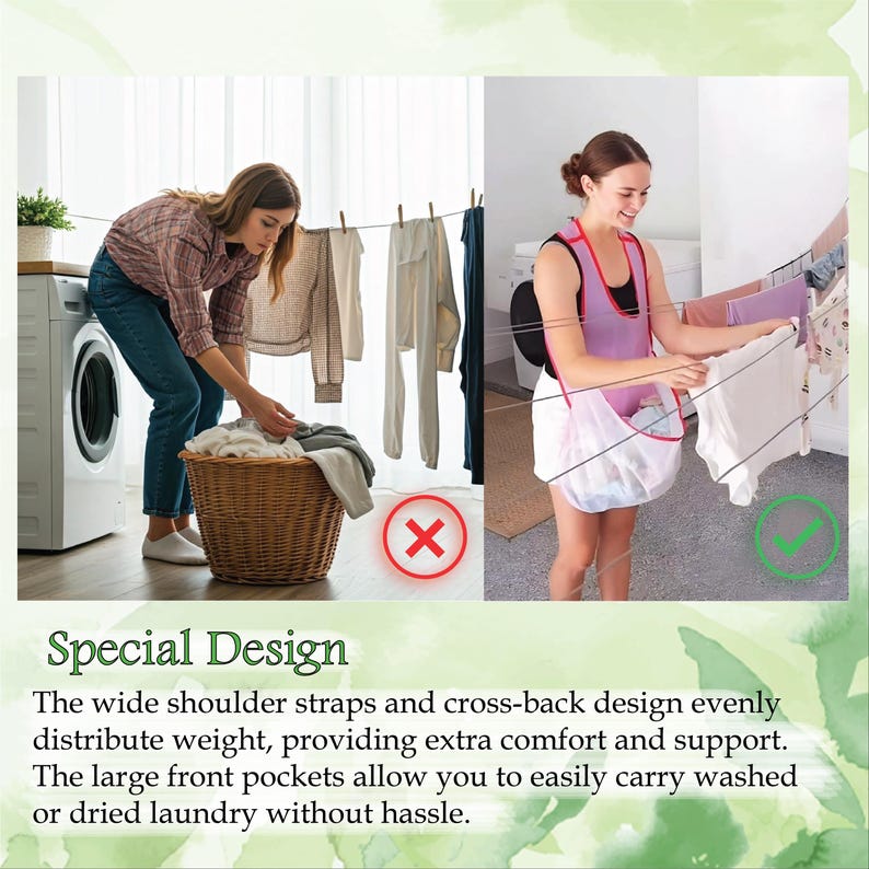 Laundry Apron, Cloth Carrier, Home Carry, College Laundry, Easy Laundry ...
