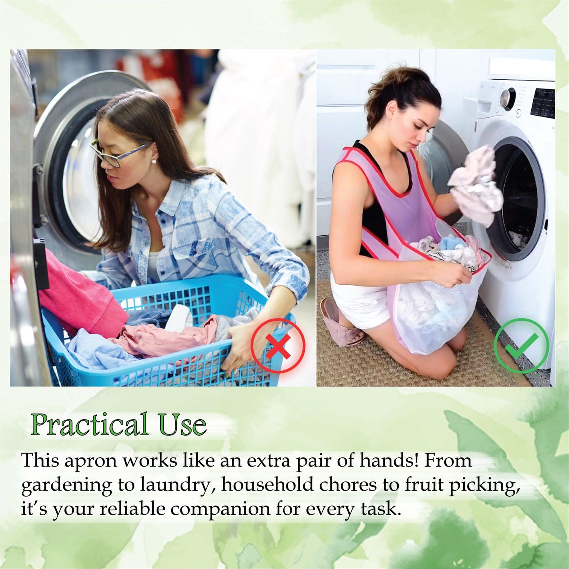 Laundry Apron, Cloth Carrier, Home Carry, College Laundry, Easy Laundry ...