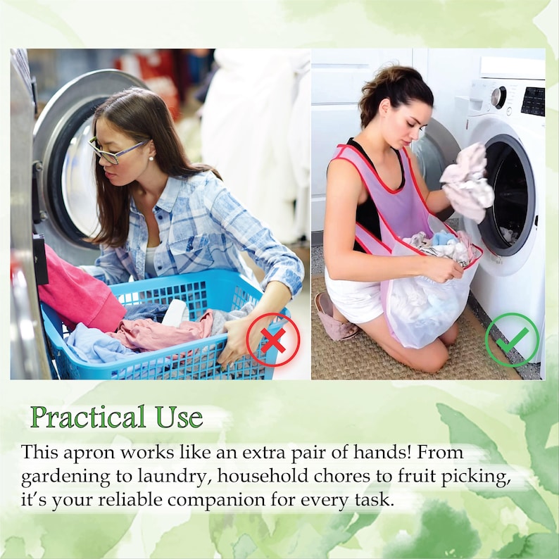Laundry Apron, Cloth Carrier, Home Carry, College Laundry, Easy Laundry ...