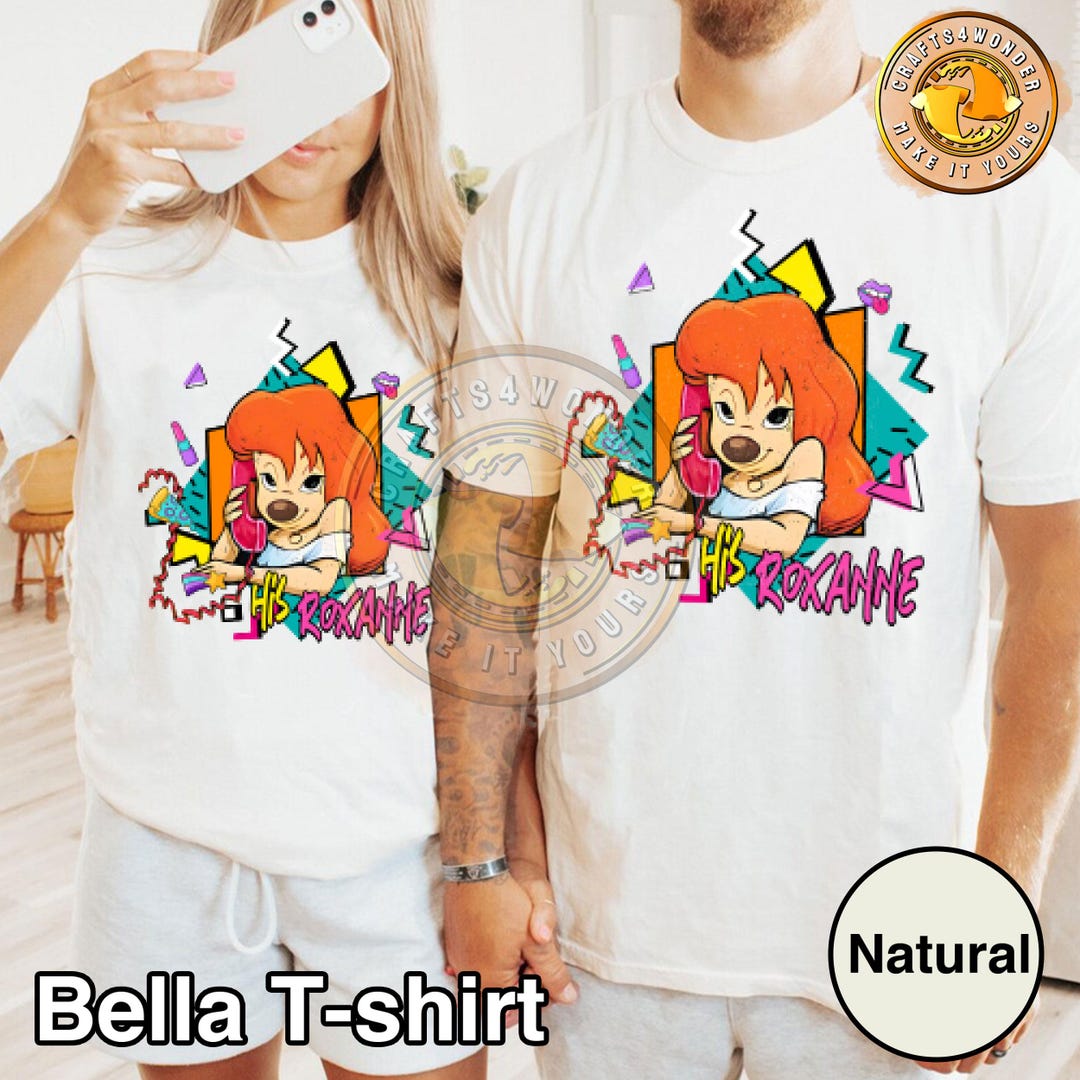 Retro Disney Max Goof and Roxanne Shirt, A Goofy Movie Powerline T ...