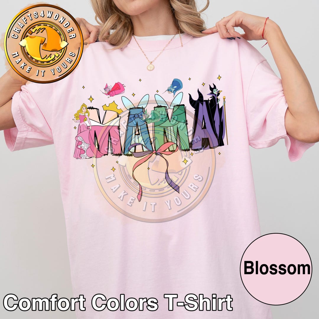 Disney Mama Sleeping Beauty Characters Mother's Day Shirt, Custom Title ...