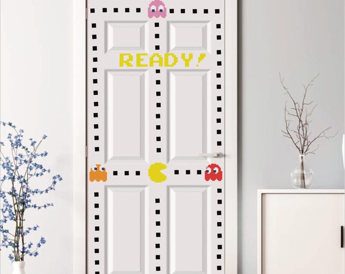 Arcade1up Cabinet Riser Graphics Pac-man Pacman Graphic Sticker Decal ...