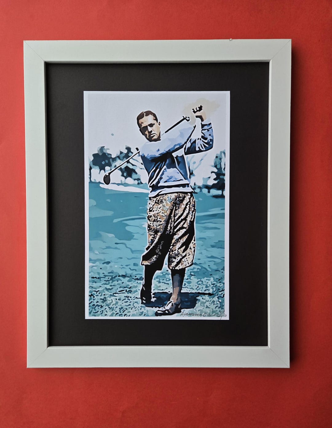 ALEXANDER DULAC | Bobby Jones Golf Hand Signed Authentic Print Edition ...
