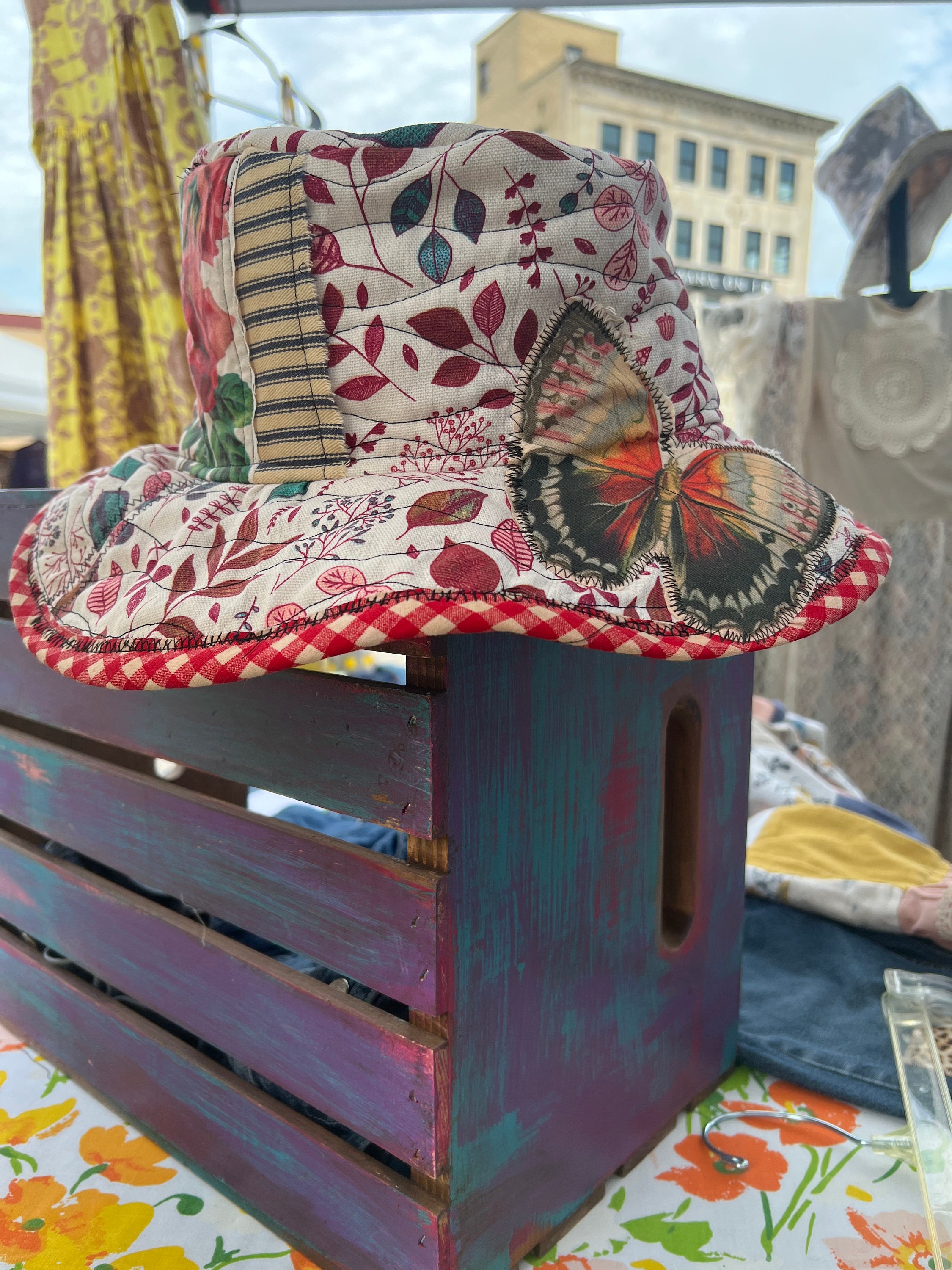 Leaf & Floral Hat - Etsy