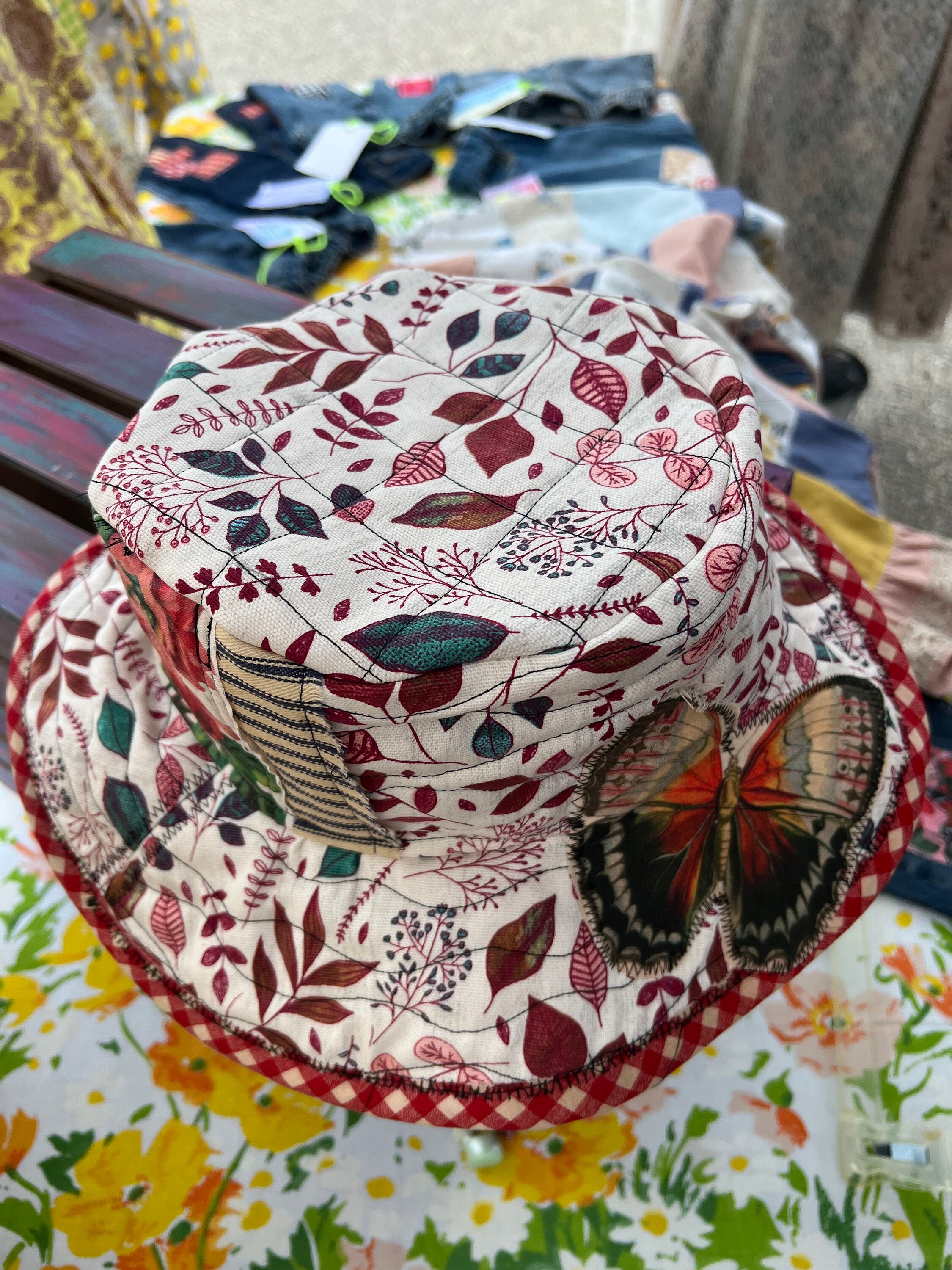 Leaf & Floral Hat - Etsy