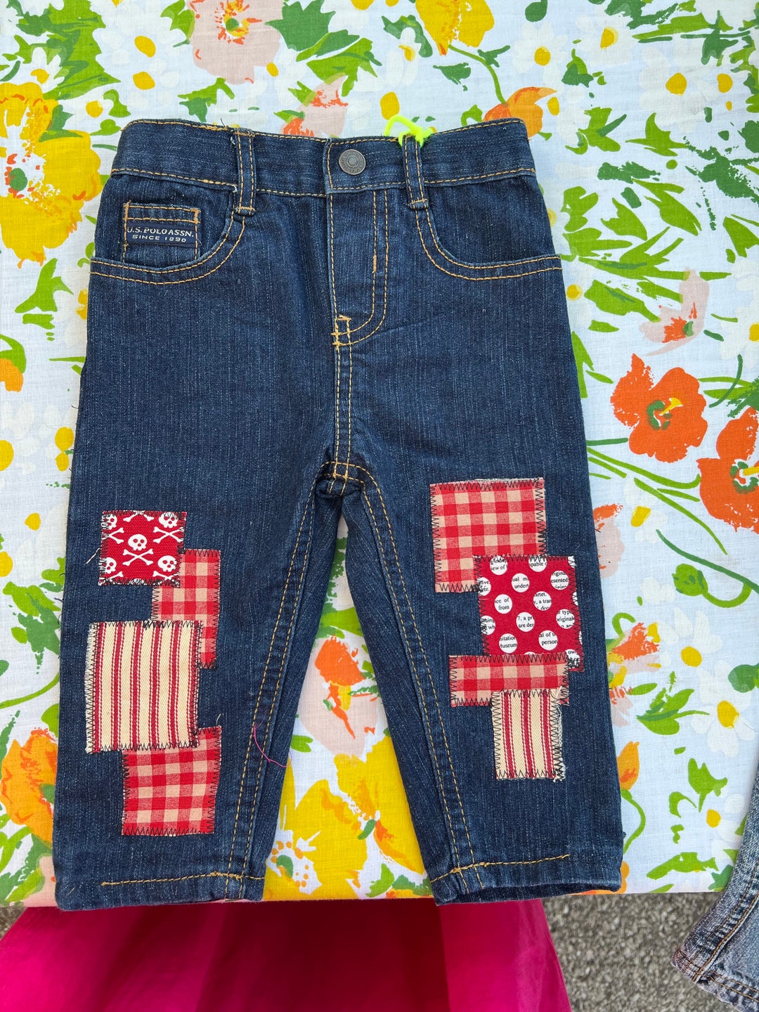 Patchy Baby Jeans - Etsy