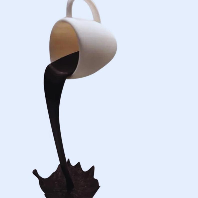 Floating Spilling Coffee Cup - Etsy