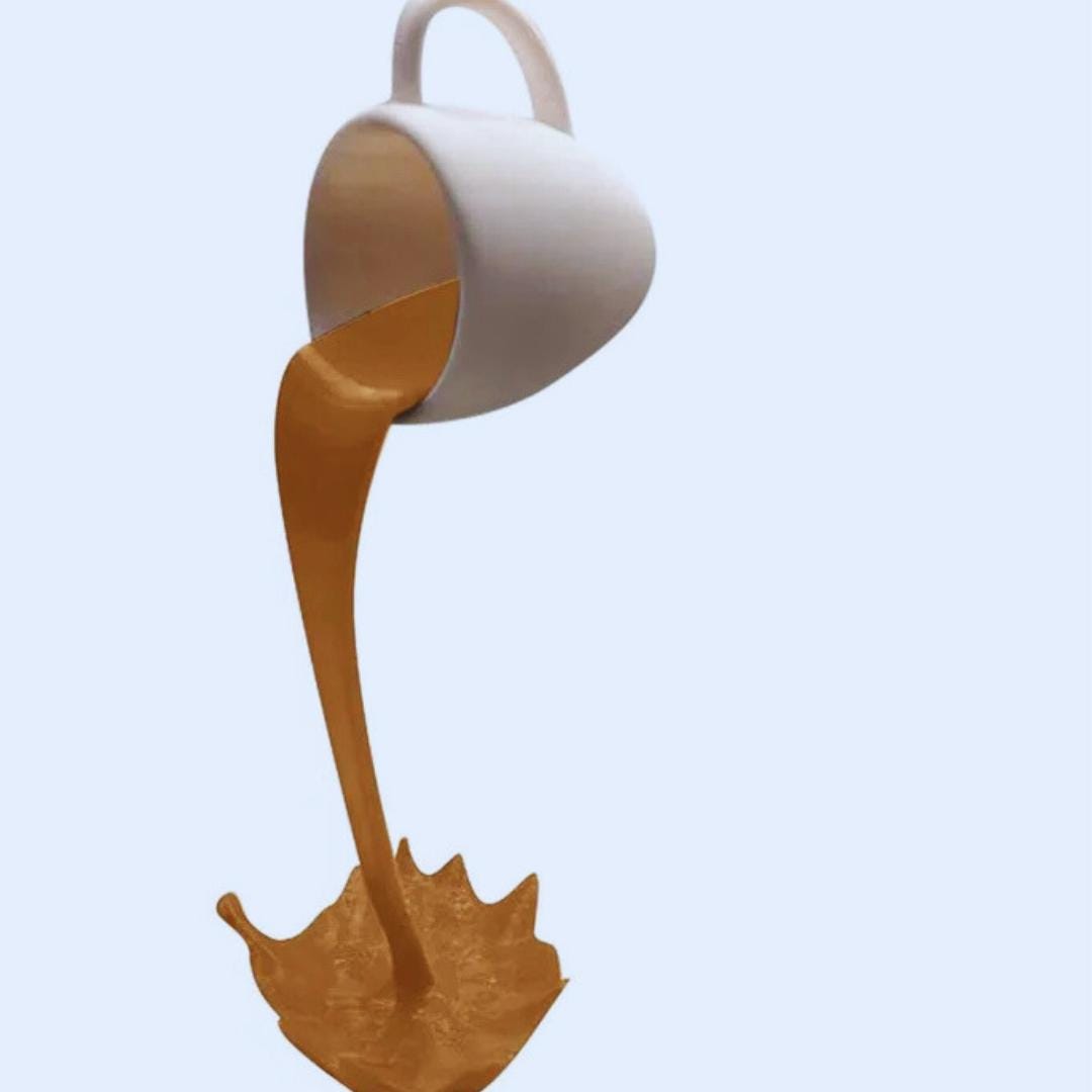 Floating Spilling Coffee Cup - Etsy
