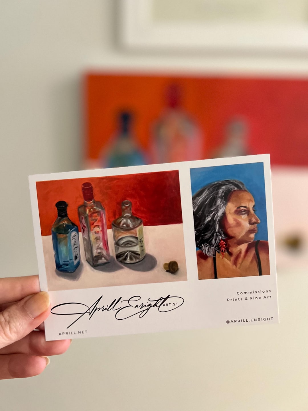 Artist Postcard Canva Template New and Emerging Artists Editable Art ...