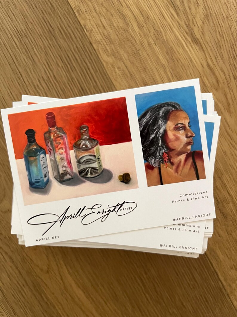 Artist Postcard Canva Template New and Emerging Artists Editable Art ...