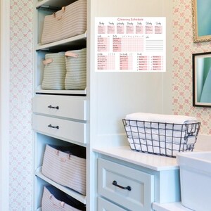 Cleaning Schedule Printable Weekly Cleaning Checklist Home Cleaning ...