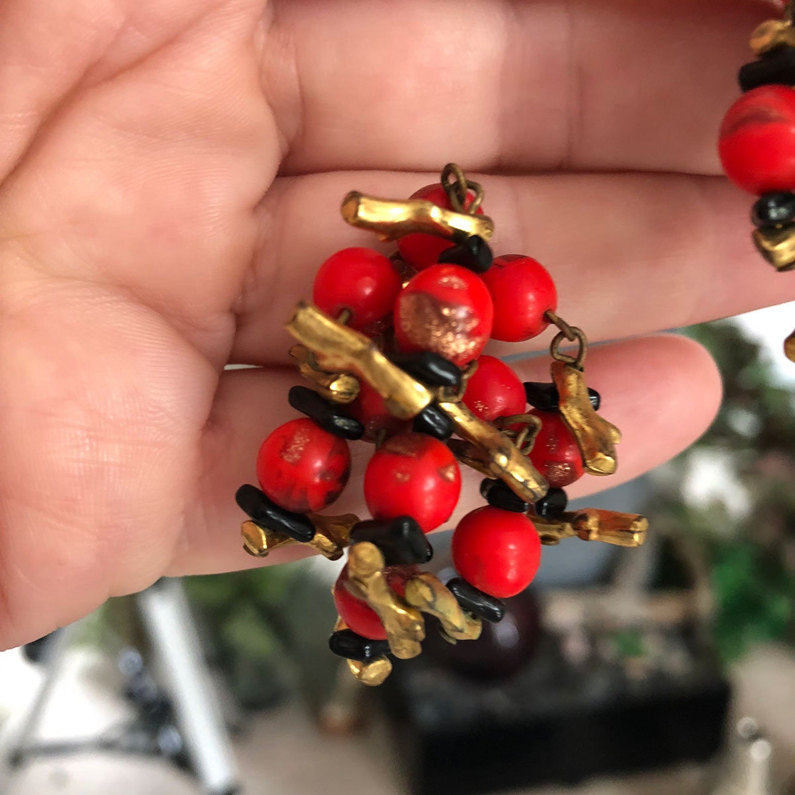 Wacky Waterfall Earrings Vintage Beach-themed Gold Metal - Etsy