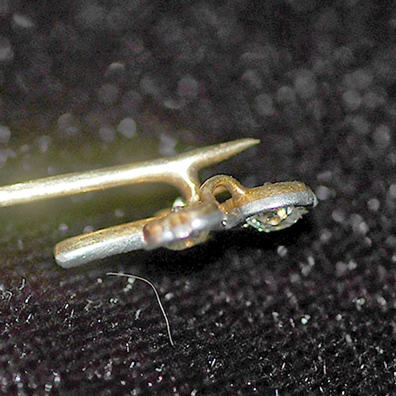 Fine Victorian Diamond Stick Pin, Clover/Shamrock Des… - Gem