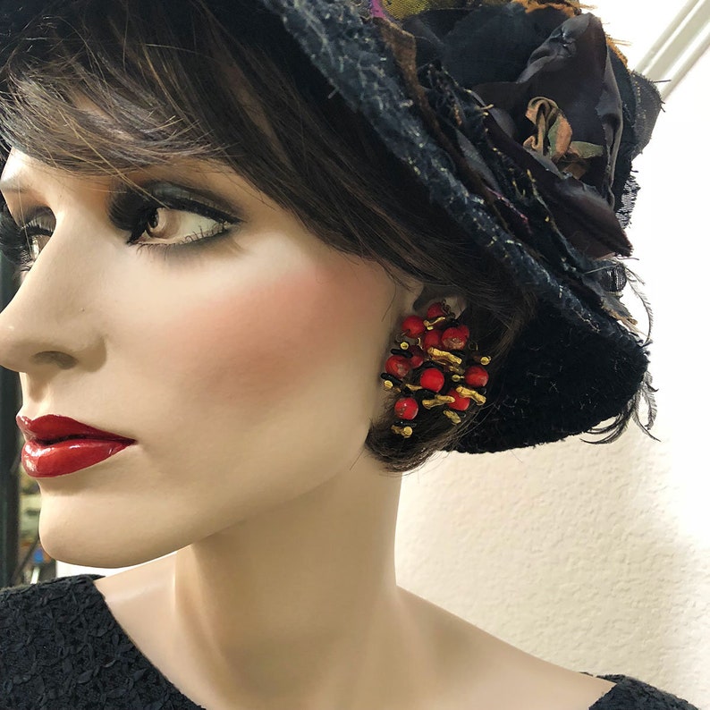 Wacky Waterfall Earrings Vintage Beach-themed Gold Metal - Etsy