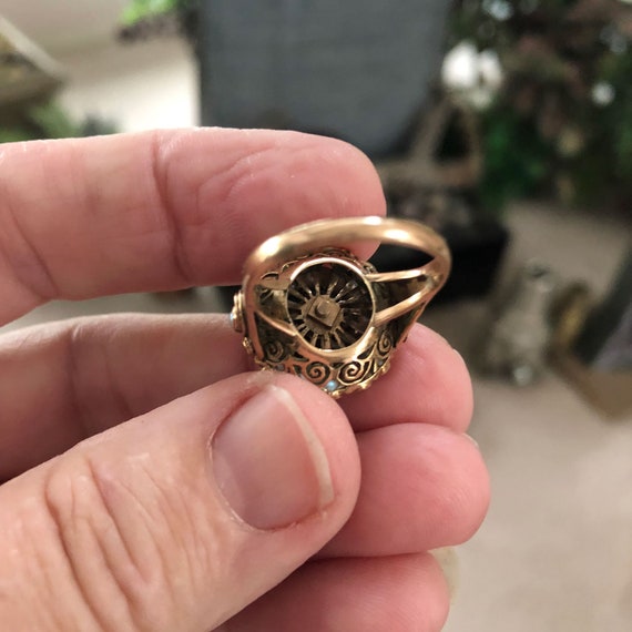 Vintage Siam/Thai Princess Harem Ring, Seed Pearl, 18… - Gem