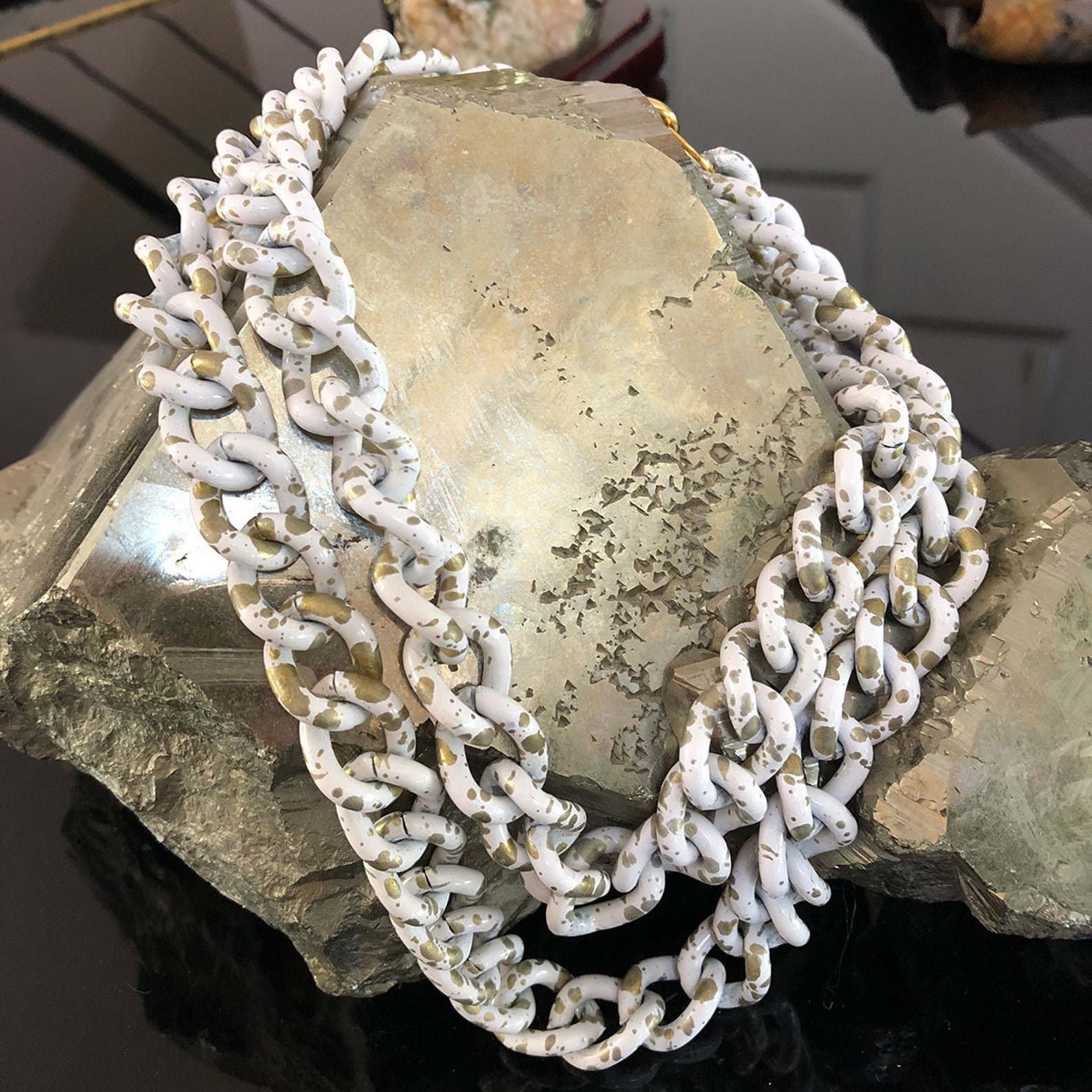 Upcycled Convertible Chain Single / Double Necklace Belt | Etsy