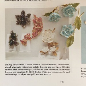 Vintage Hobe Roses Brooch Earrings, 1965, Handpainted Baby Blue ...