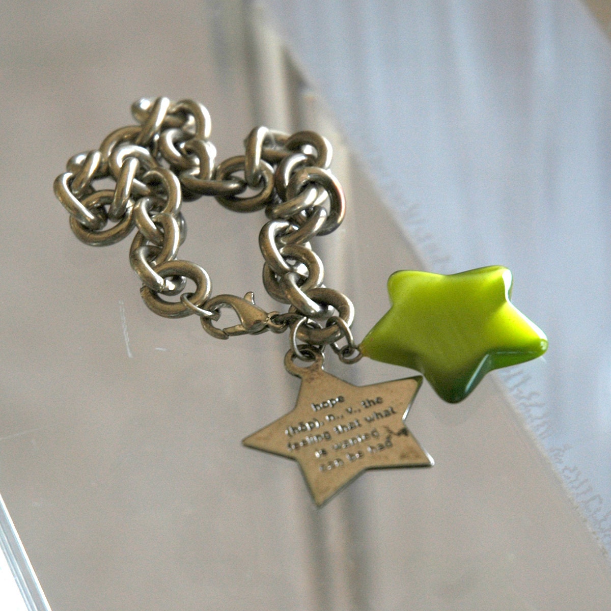 Hope Charm Bracelet - Etsy