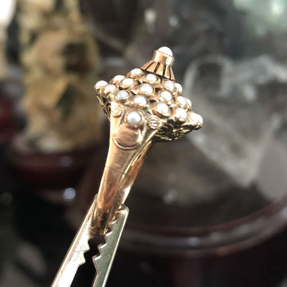 Vintage Siam/Thai Princess Harem Ring, Seed Pearl, 18… - Gem