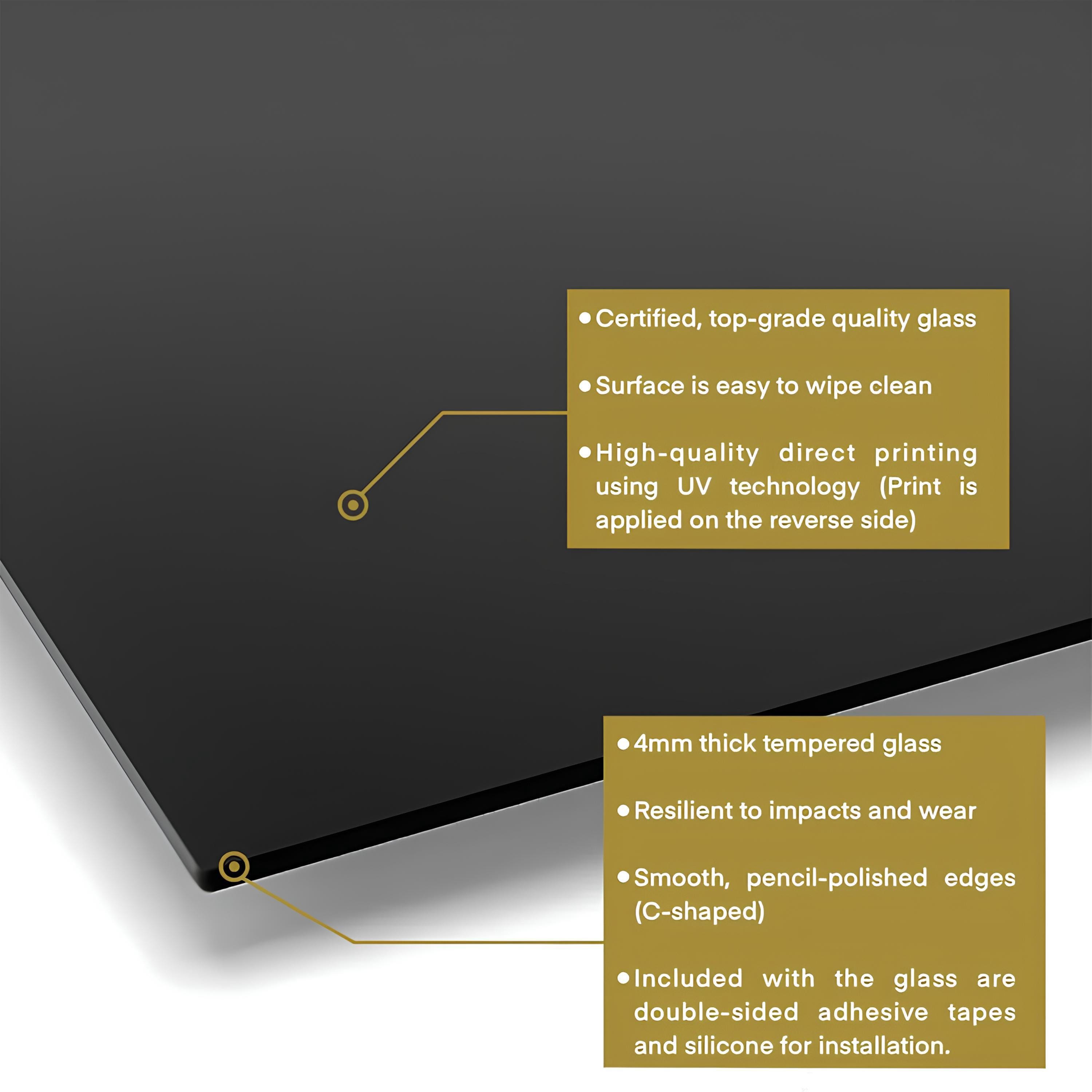 Tempered Glass Kitchen Backsplash Behind Stove, Bald Eagle Glass ...