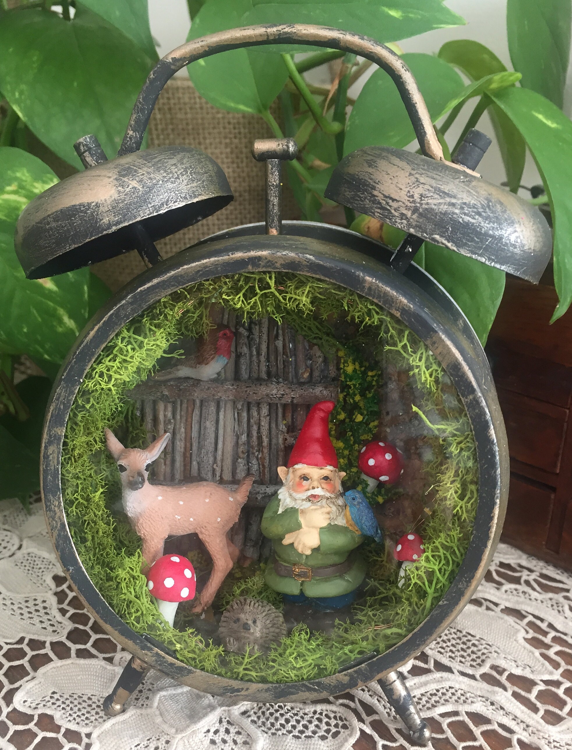 Gnome Woodland Night Light - Etsy