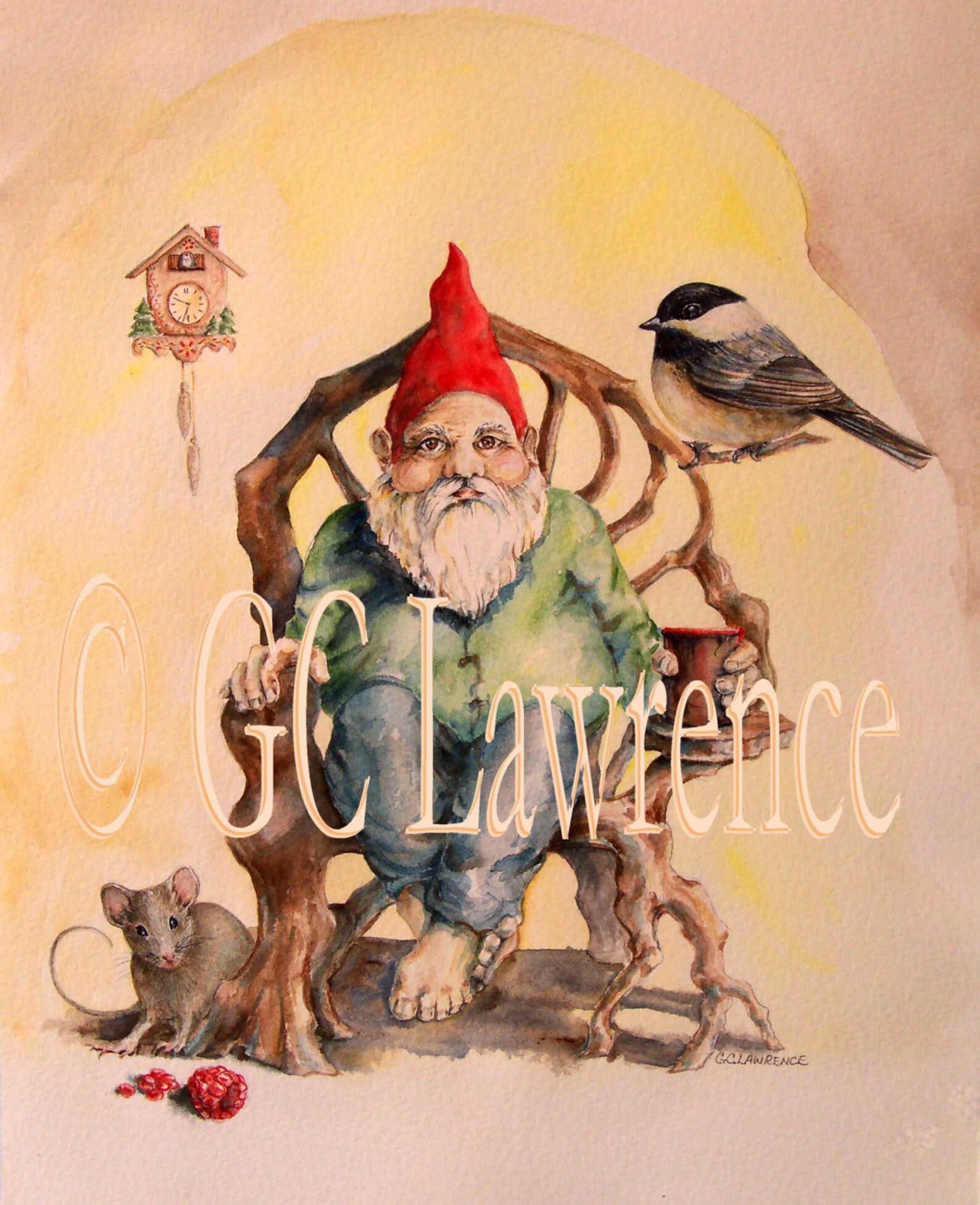 Gnome Greeting Cards Set of Five - Etsy