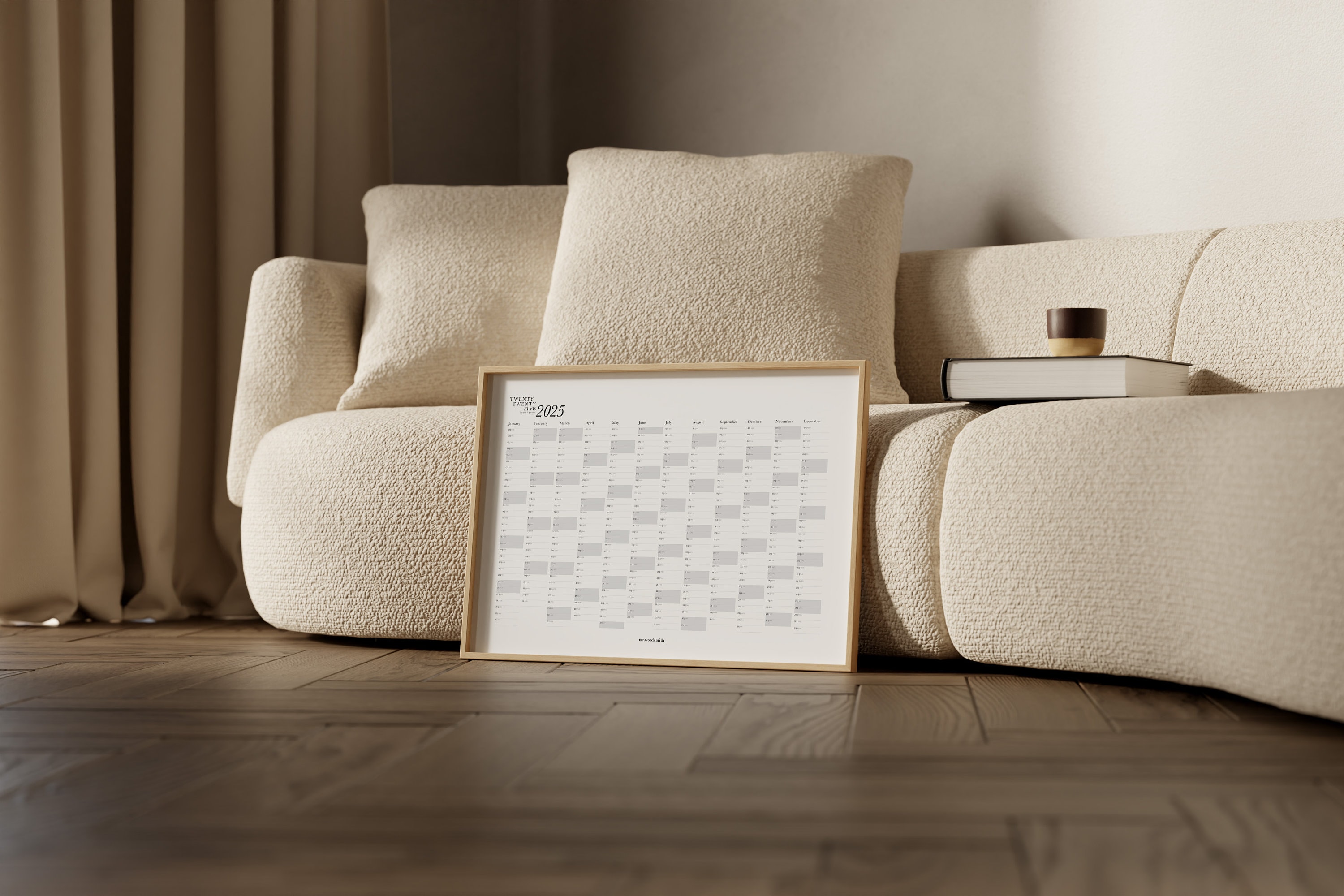 Printable Planner 2025 | Yearly Productivity Wall Planner | A2, A3, A4 ...