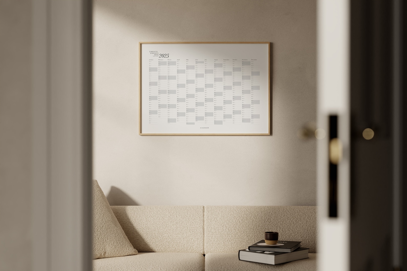 Printable Planner 2025 | Yearly Productivity Wall Planner | A2, A3, A4 ...