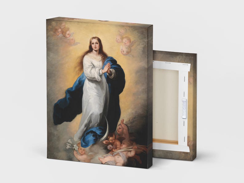 The Immaculate Conception of Escorial Canvas Print - Catholic Religious ...