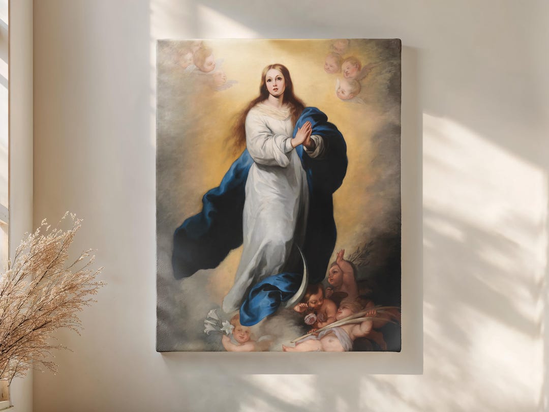 The Immaculate Conception of Escorial Canvas Print - Catholic Religious ...