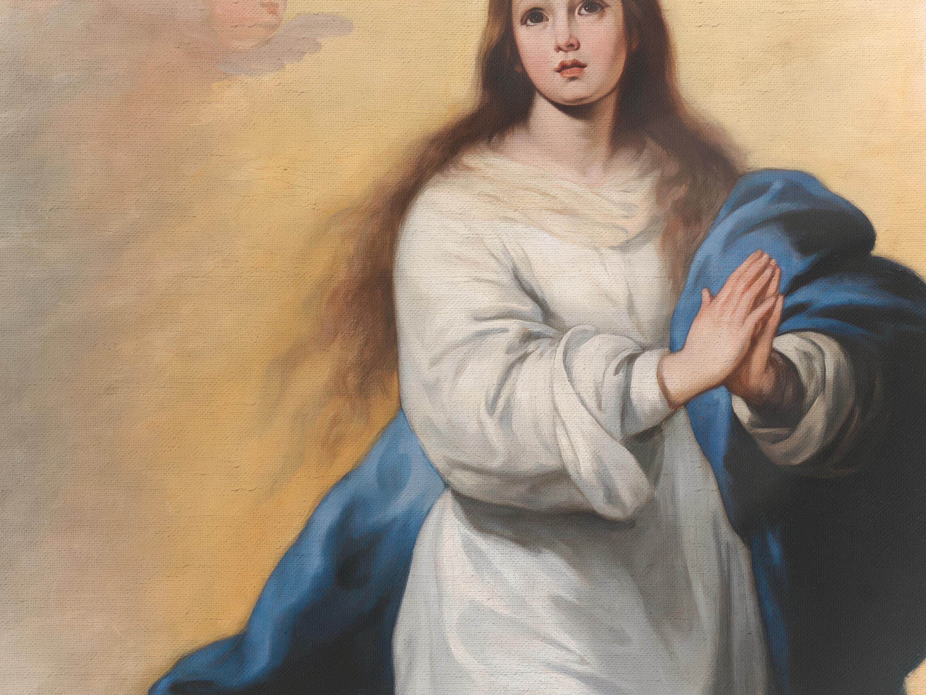 The Immaculate Conception of Escorial Canvas Print - Catholic Religious ...