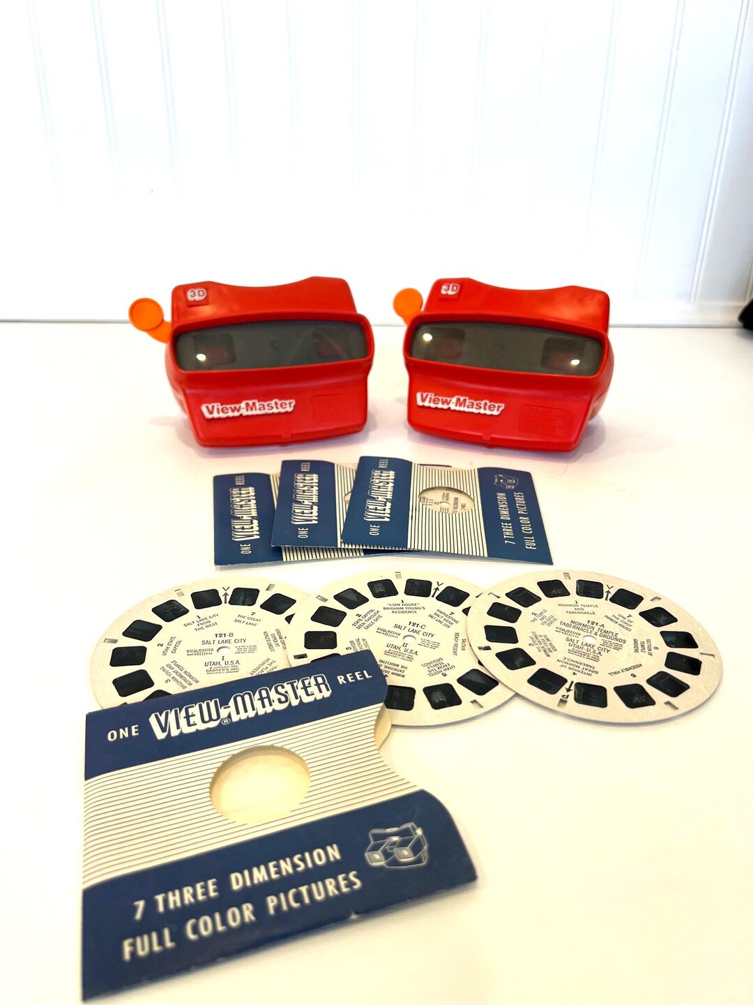 Two View-master Red 3D Viewfinder | Stereo Viewer | Retro Fun | Retro ...